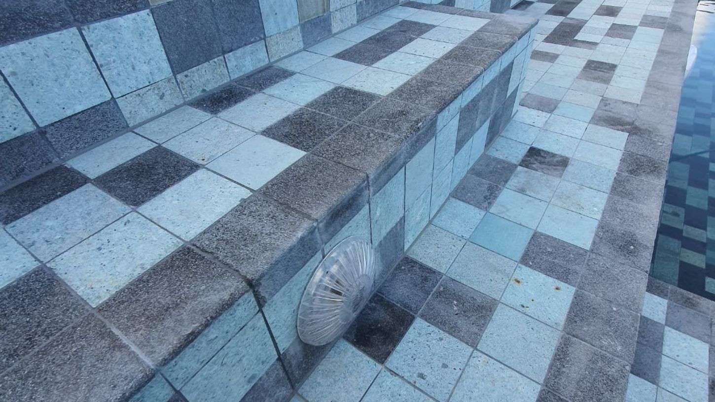 The Elegance of Green Sukabumi Stone & Black Lavastone Swimming Pool